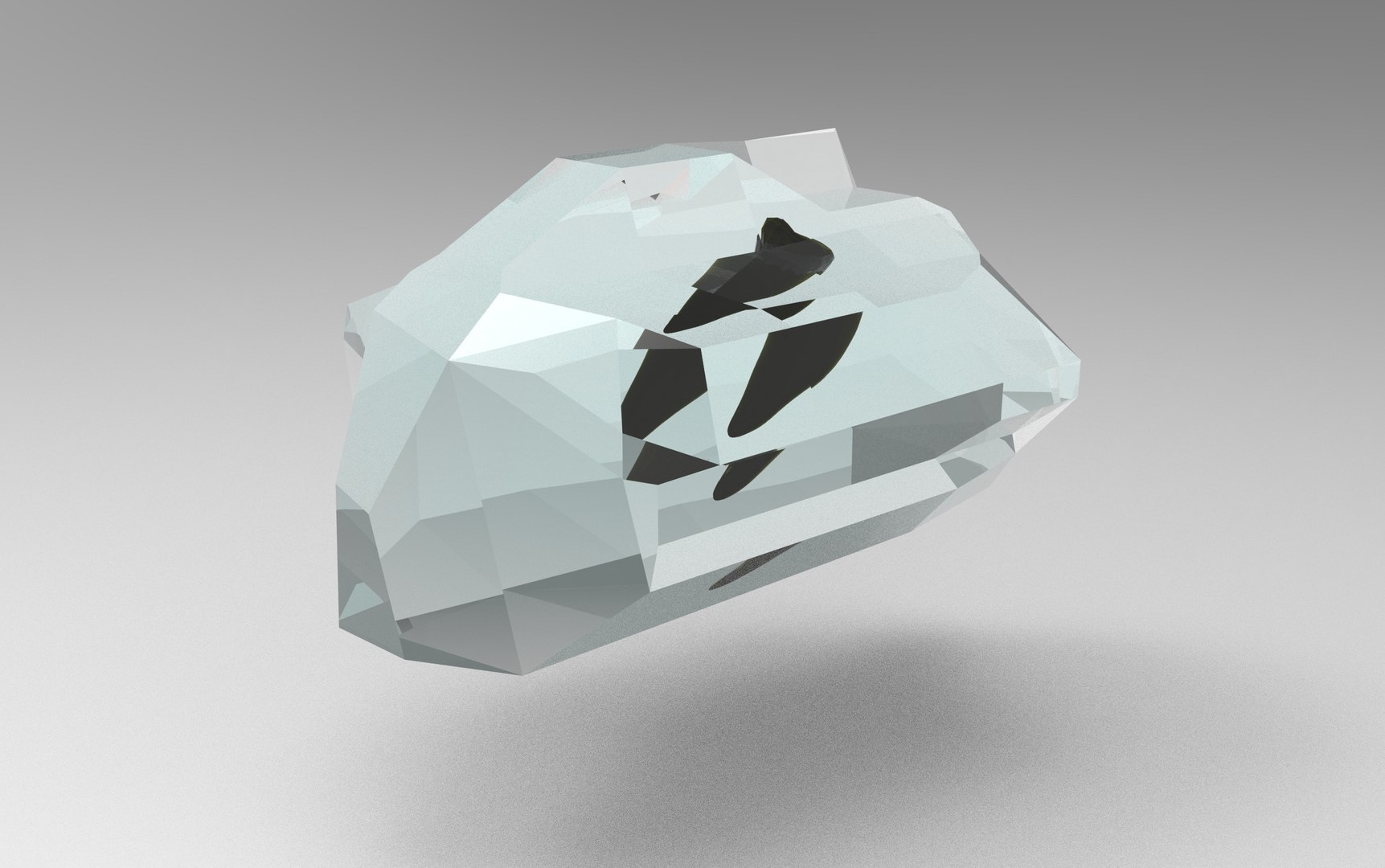 Fang of an animal in a mineral 3D - TurboSquid 1950737