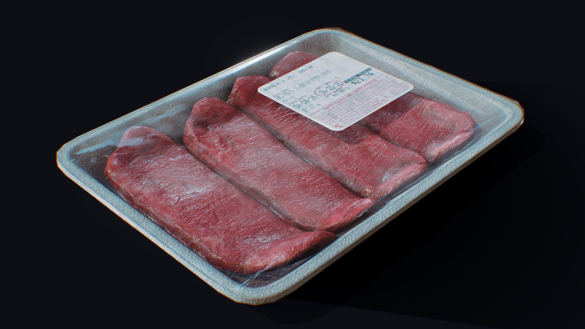 Fresh Meat Package 3D Model - TurboSquid 1499818