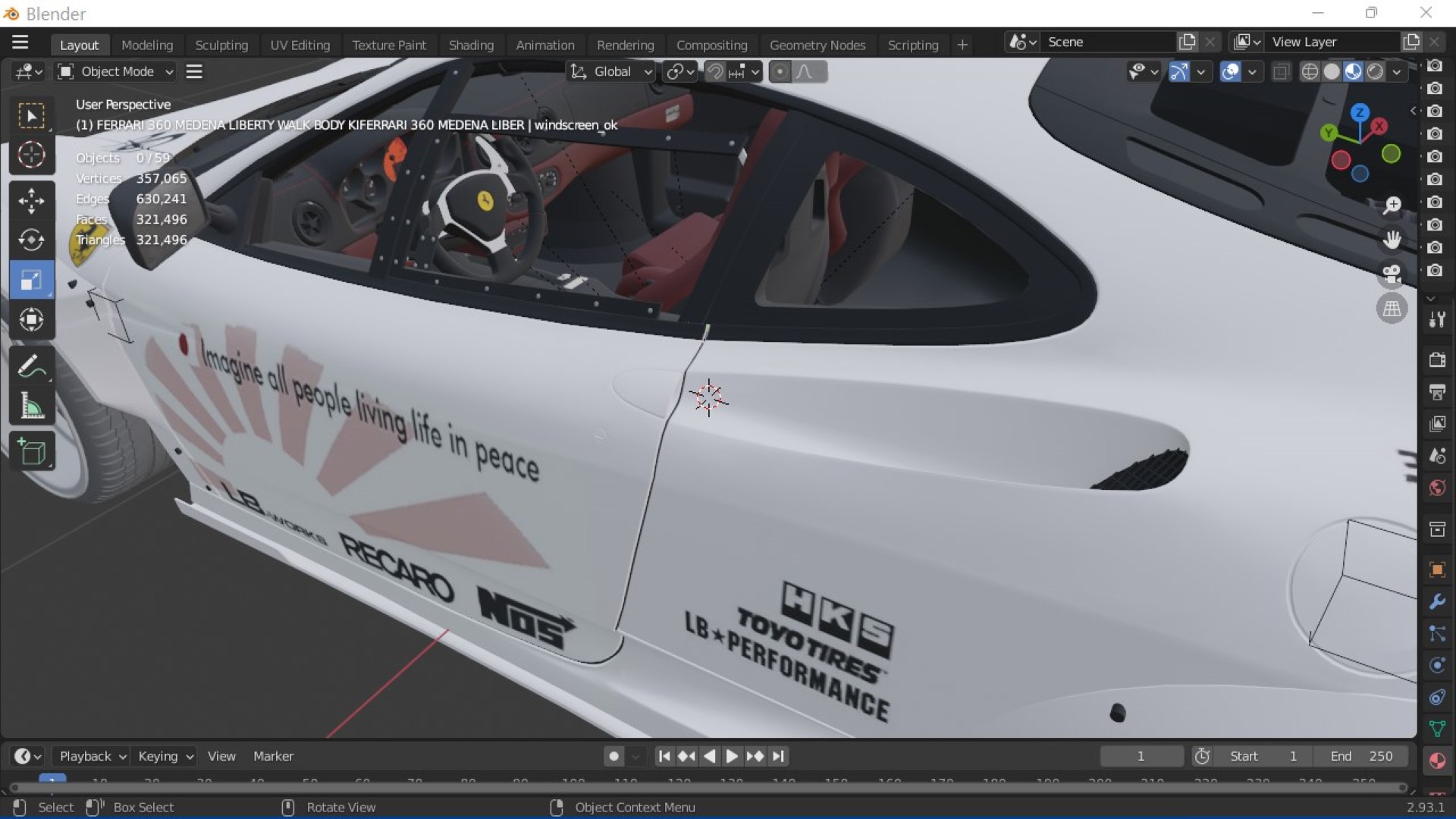 3D FERRARI 360 MODENA LBW UHQ - TurboSquid 2089603