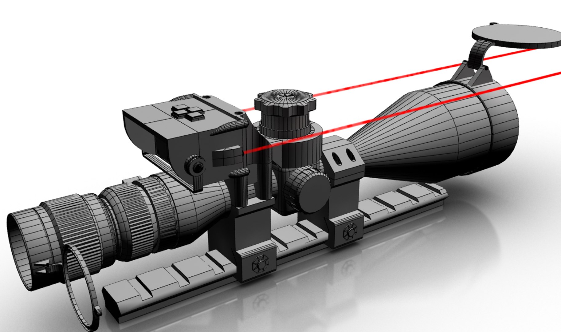 3d Model Hi-tech Modern Scope