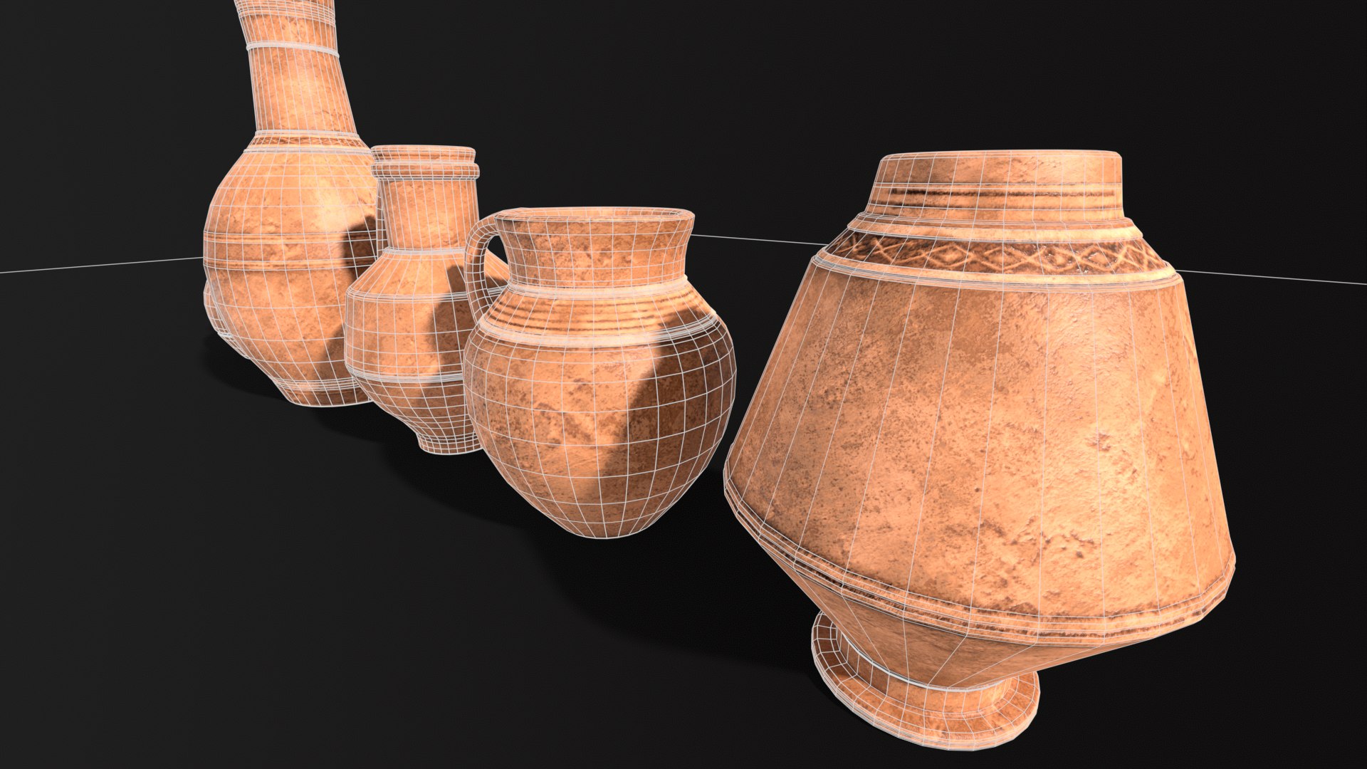 3D Medieval Ancient Pottery - TurboSquid 2222760