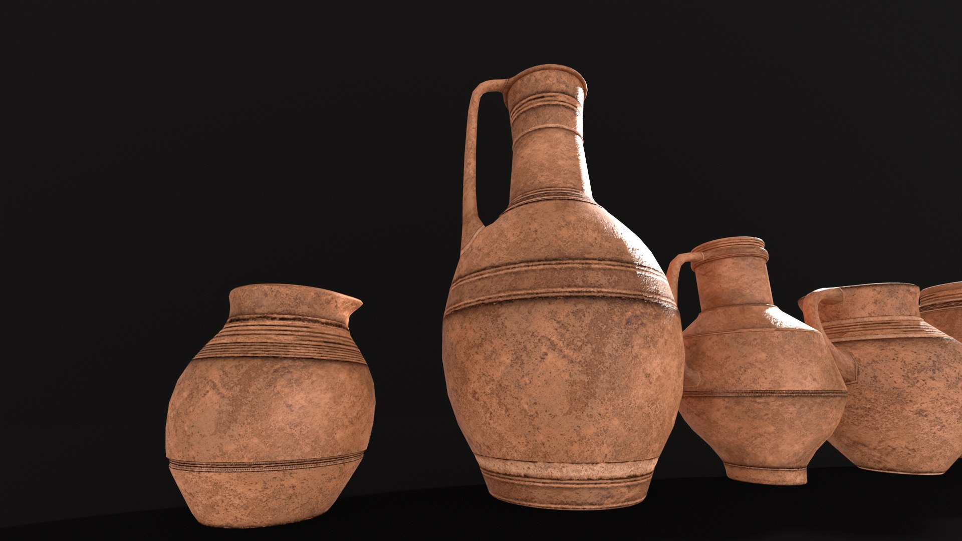 3D Medieval Ancient Pottery - TurboSquid 2222760