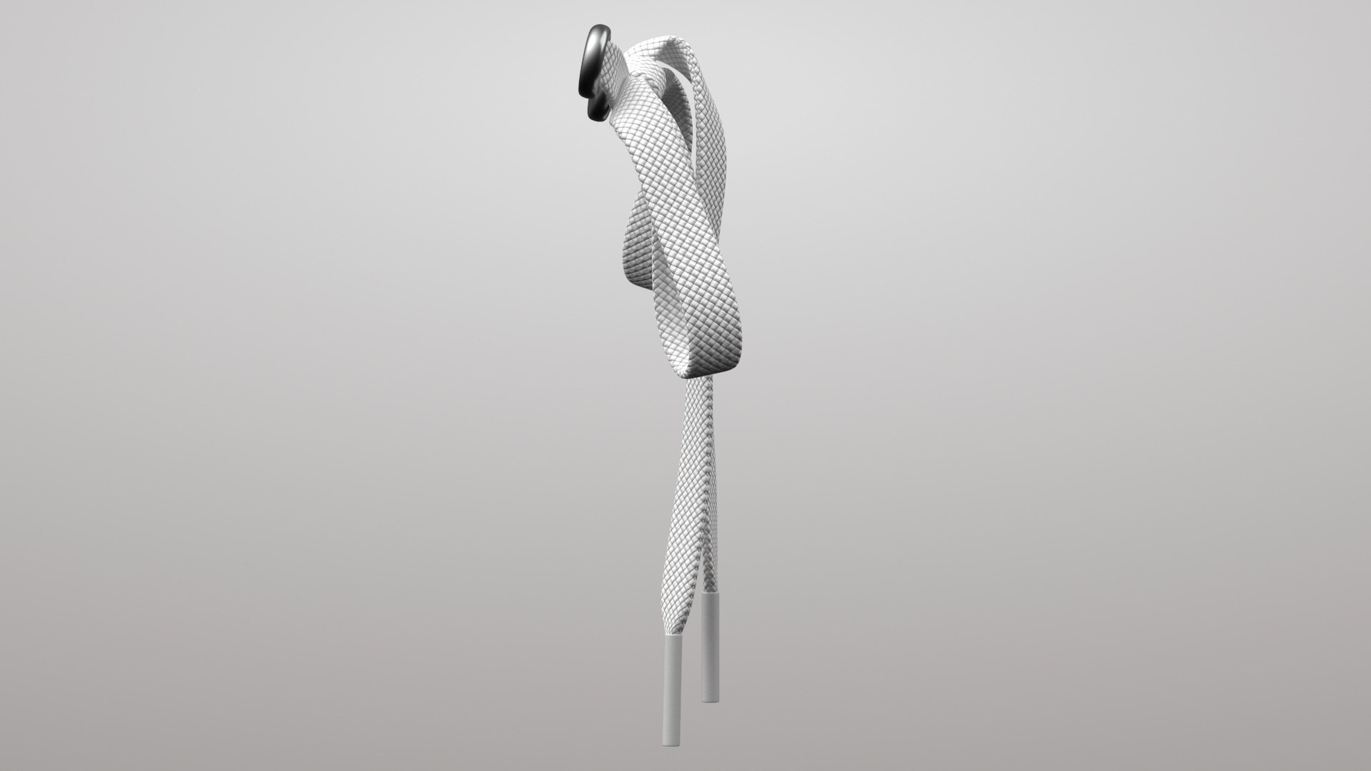 3D Shoelace 2v White PBR - TurboSquid 2106921