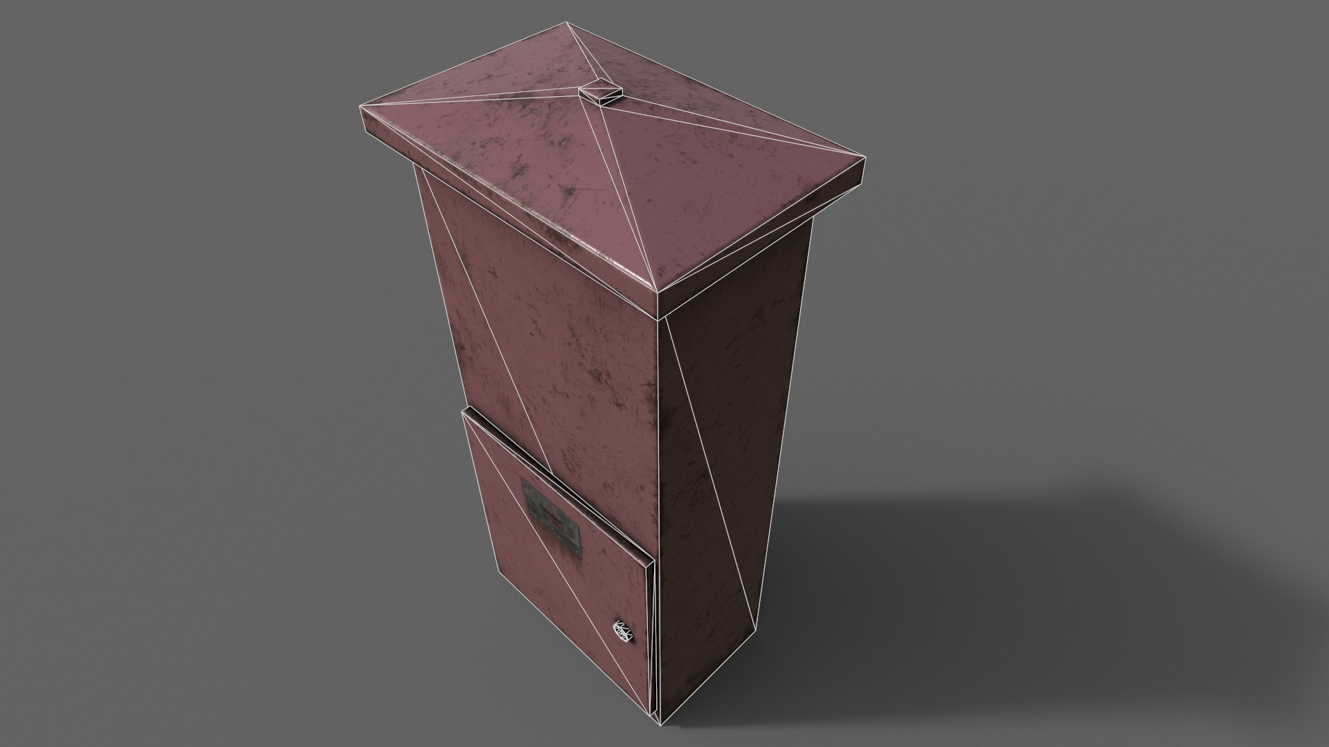 PBR Electric Box Red V4 model - TurboSquid 1796068