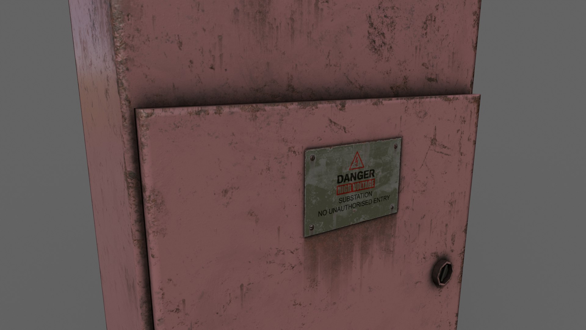 PBR Electric Box Red V4 model - TurboSquid 1796068