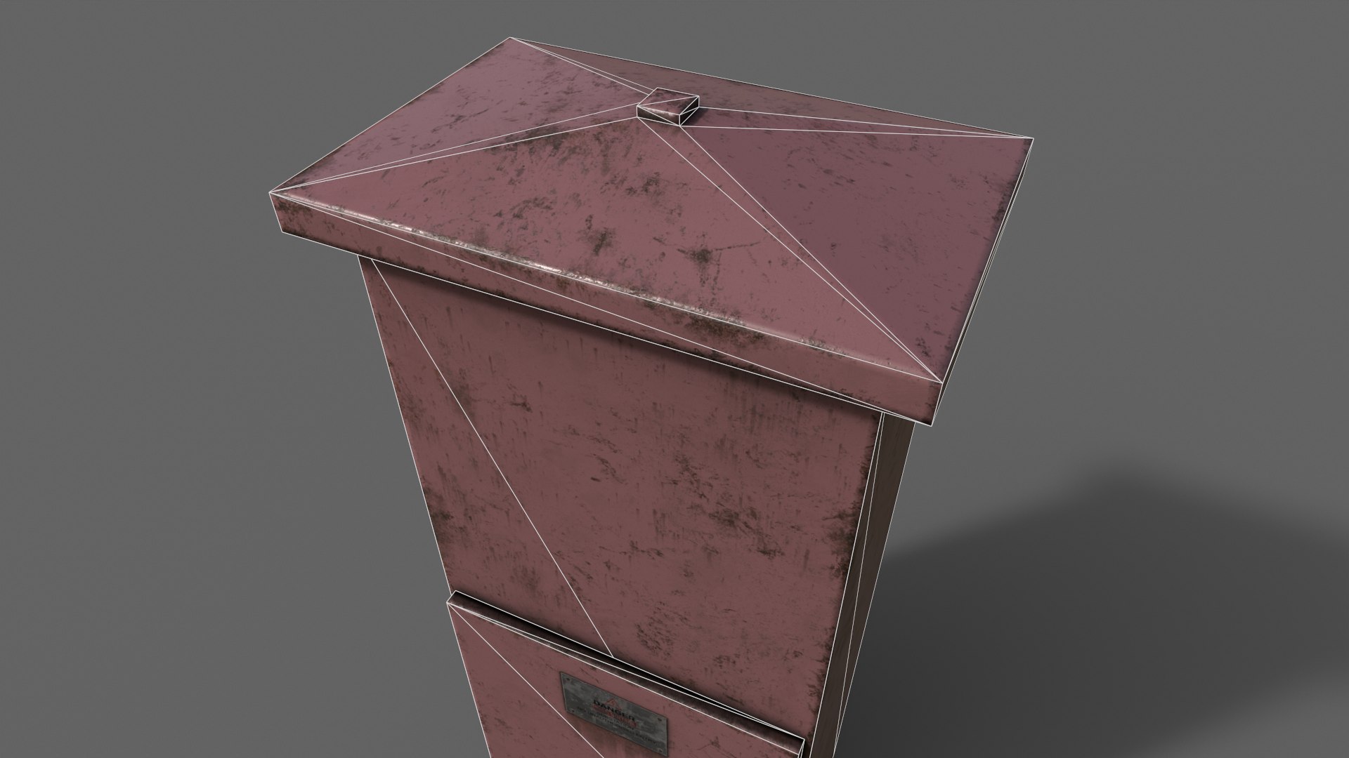PBR Electric Box Red V4 model - TurboSquid 1796068