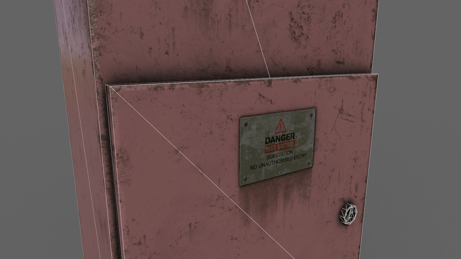 PBR Electric Box Red V4 model - TurboSquid 1796068