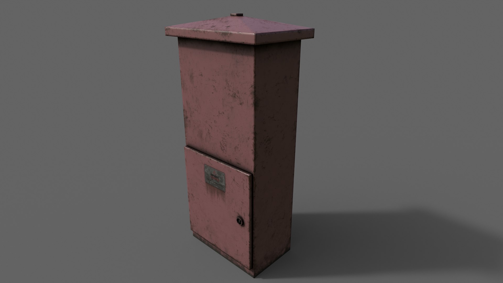 PBR Electric Box Red V4 model - TurboSquid 1796068