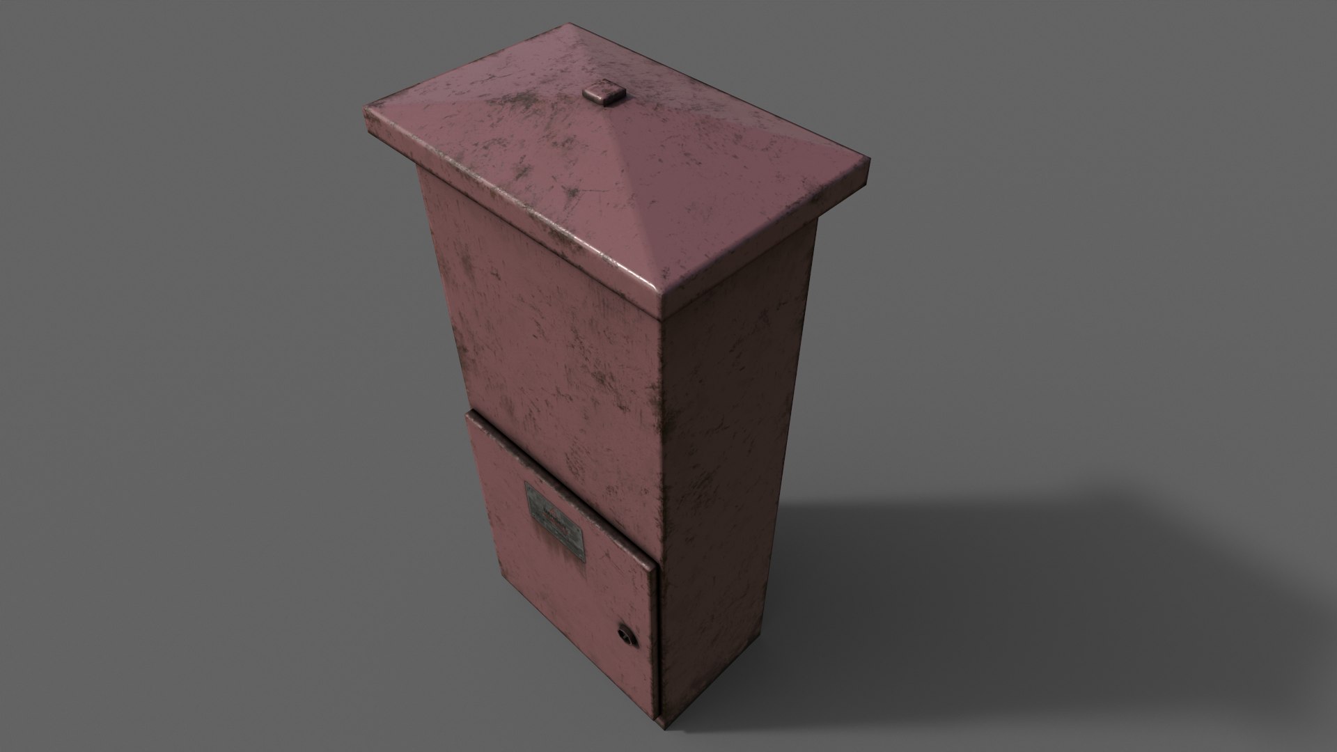 PBR Electric Box Red V4 model - TurboSquid 1796068