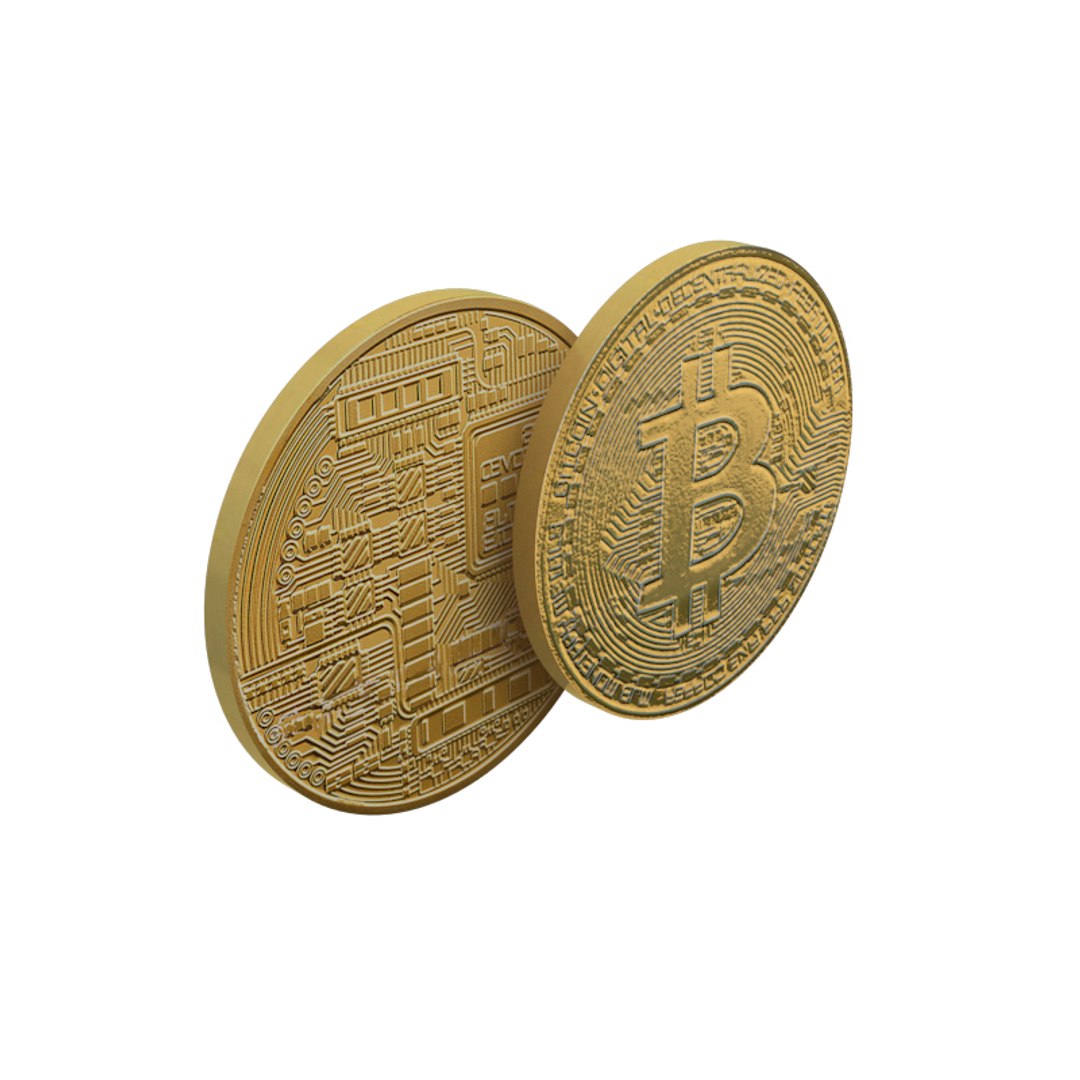 Bitcoin set 3D model - TurboSquid 1234582