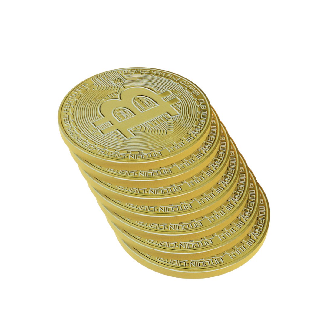 Bitcoin set 3D model - TurboSquid 1234582
