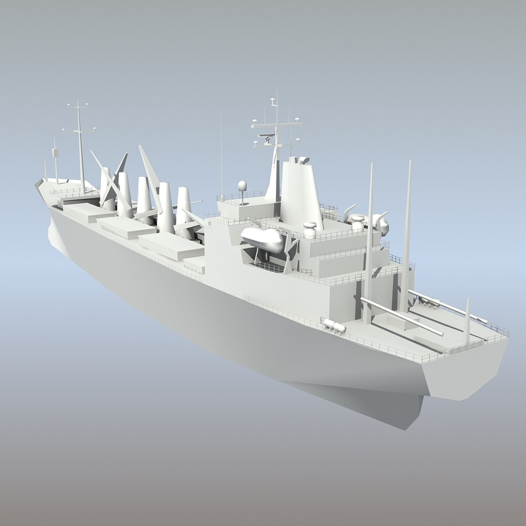 3d cargo ship