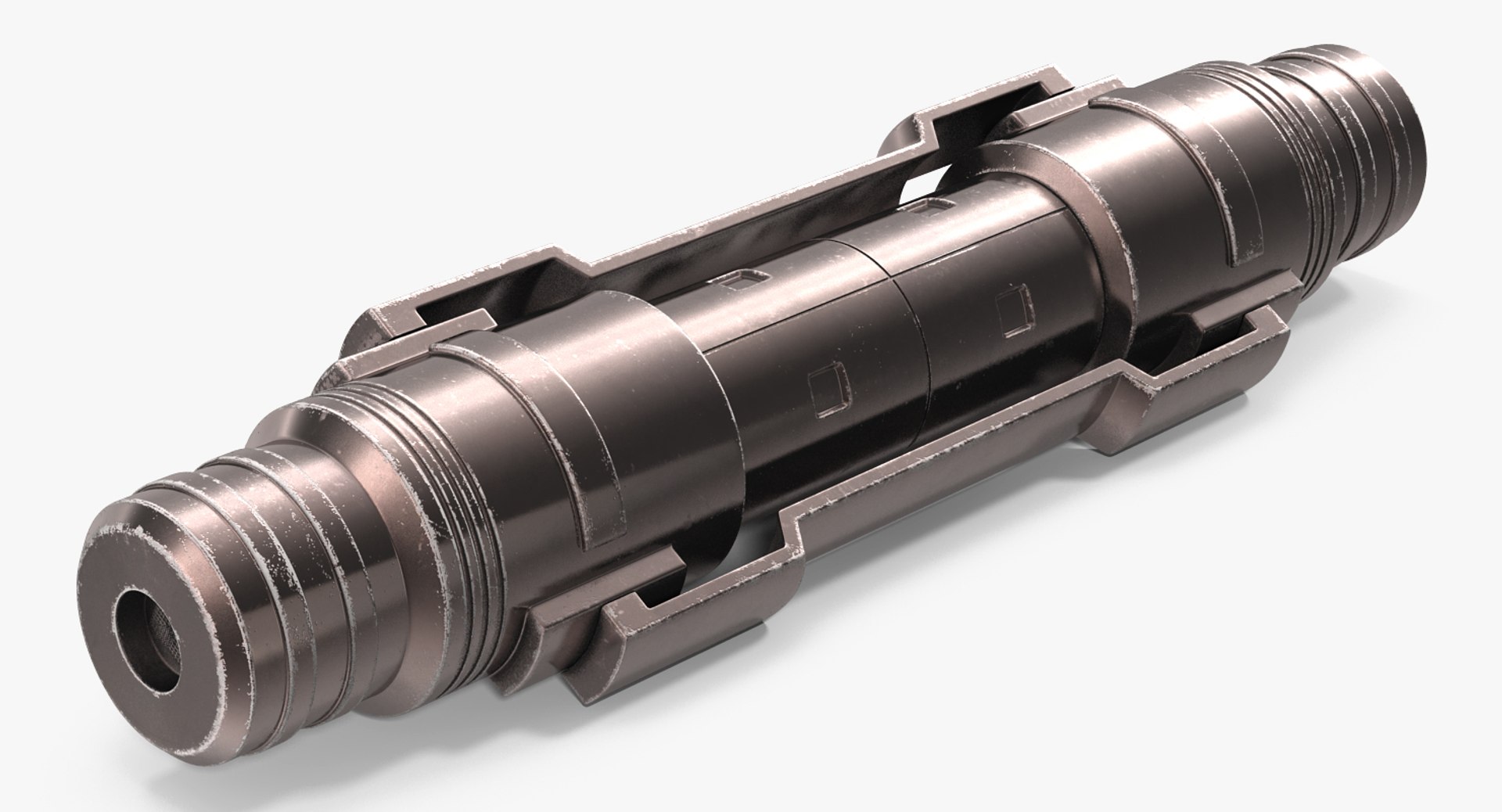 3d sci fi anodized pistons