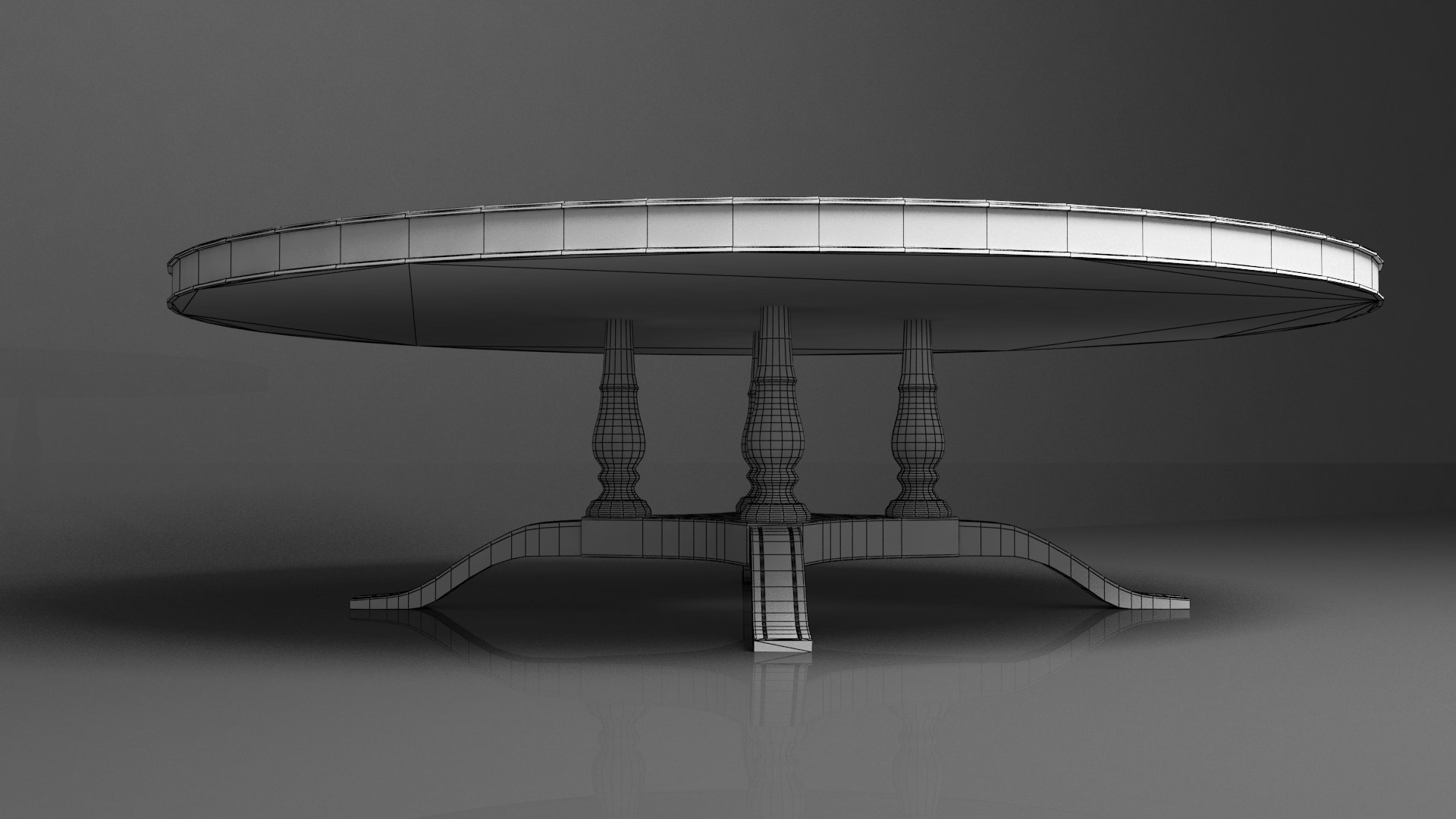Elven Table 3D Model - TurboSquid 1226481