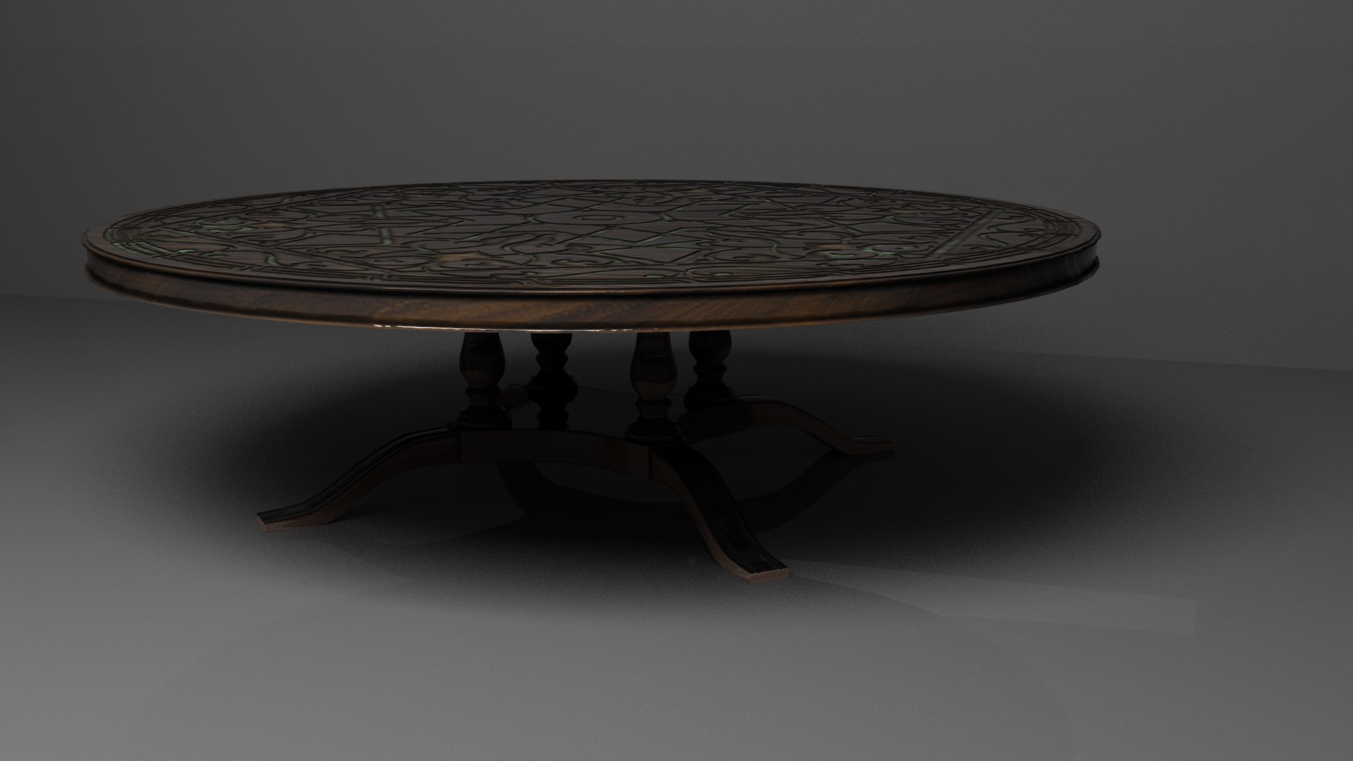 Elven Table 3D Model - TurboSquid 1226481