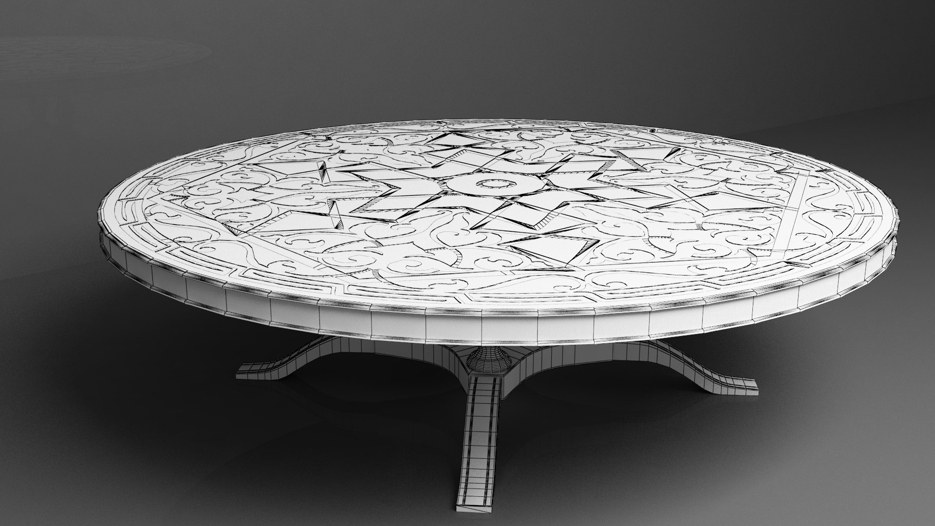 Elven Table 3D Model - TurboSquid 1226481