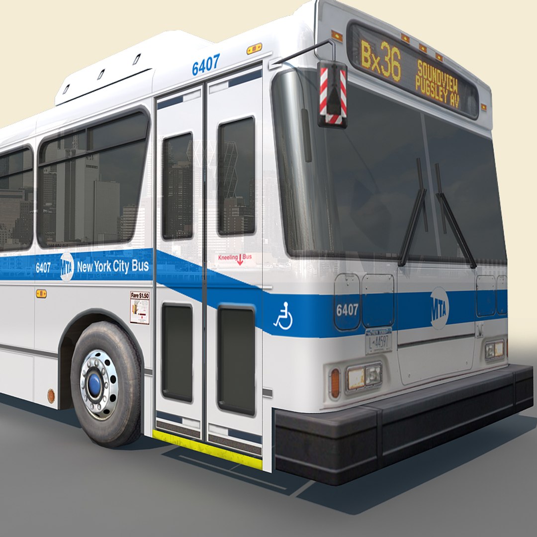 3d Model City Bus Interior Parts