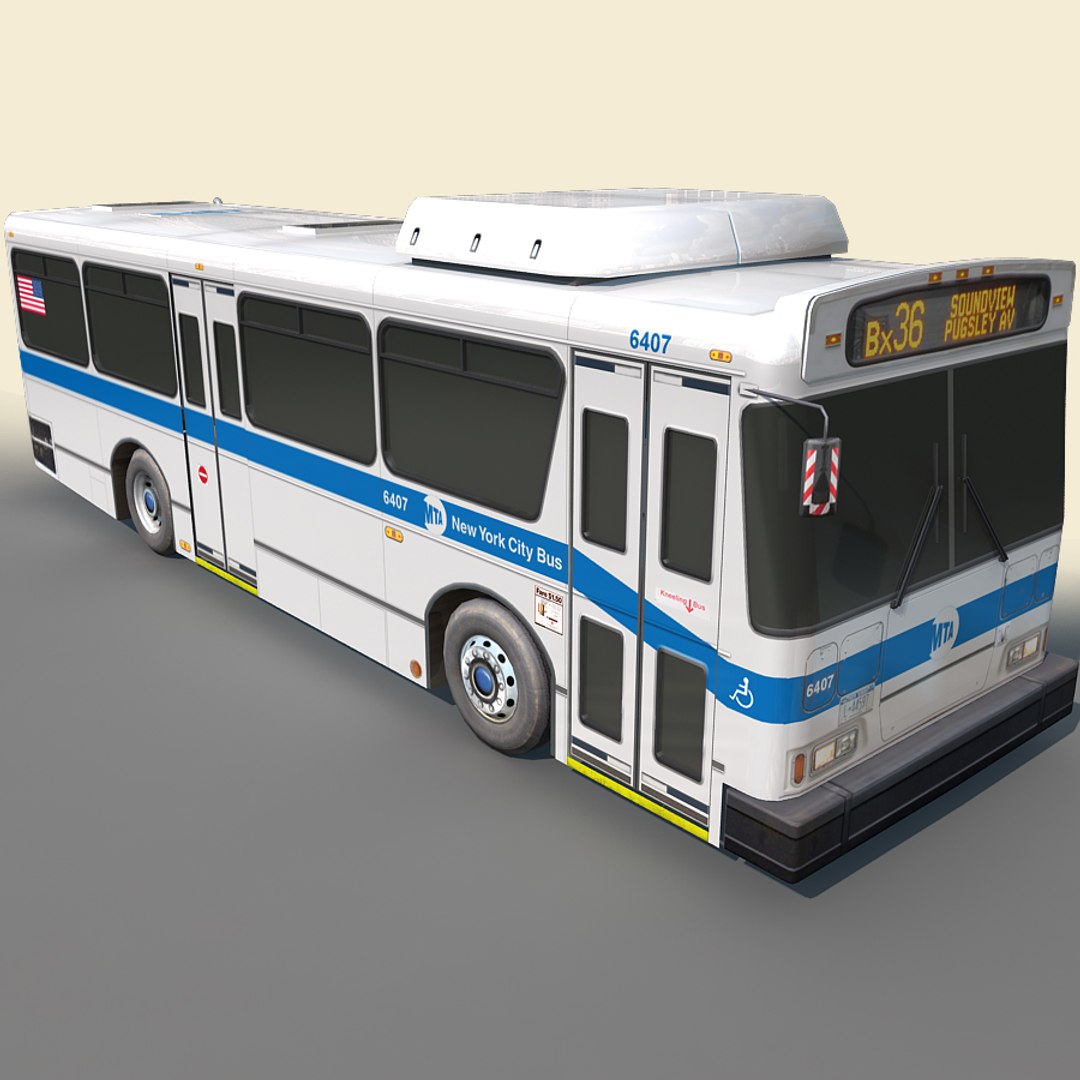 3d Model City Bus Interior Parts