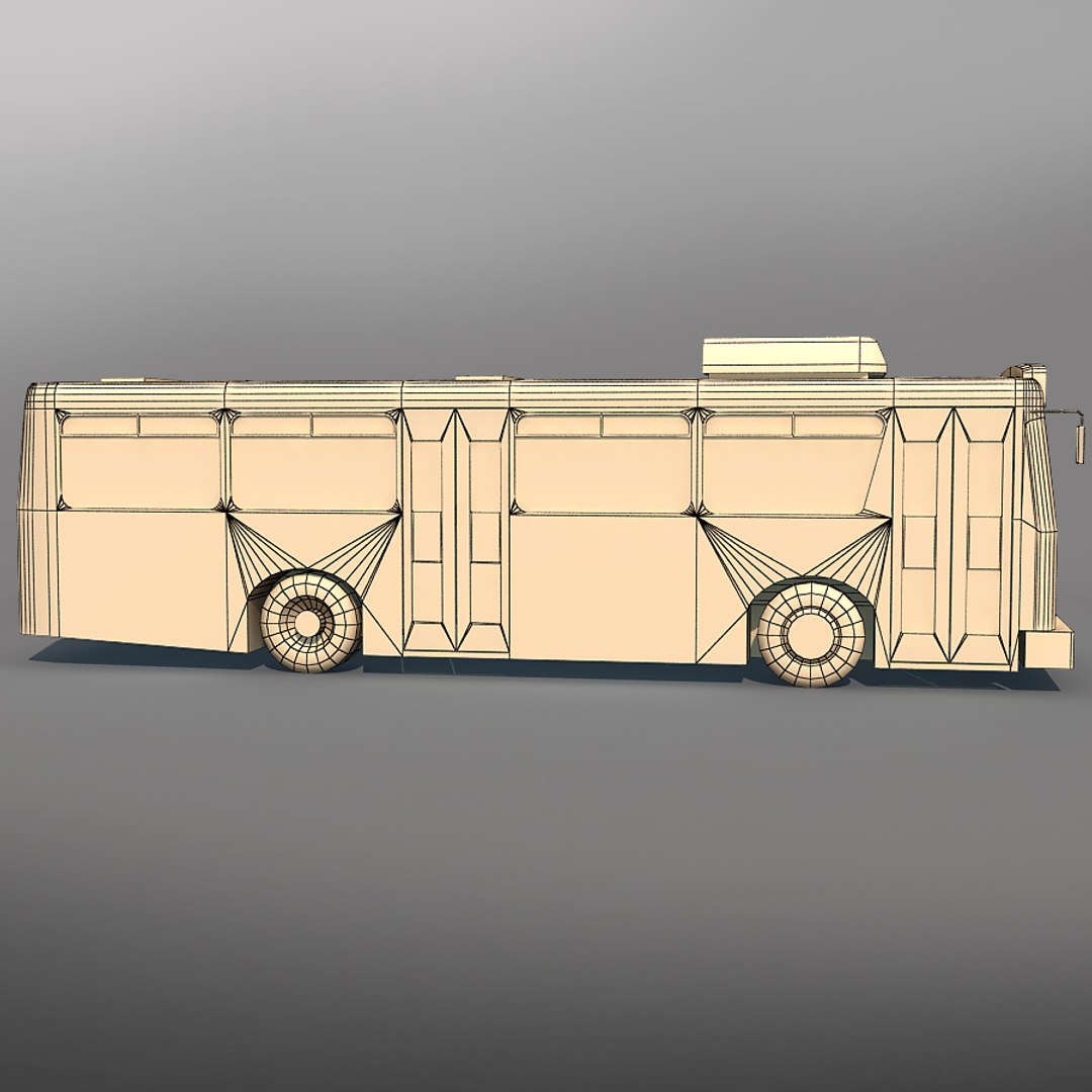 3d Model City Bus Interior Parts