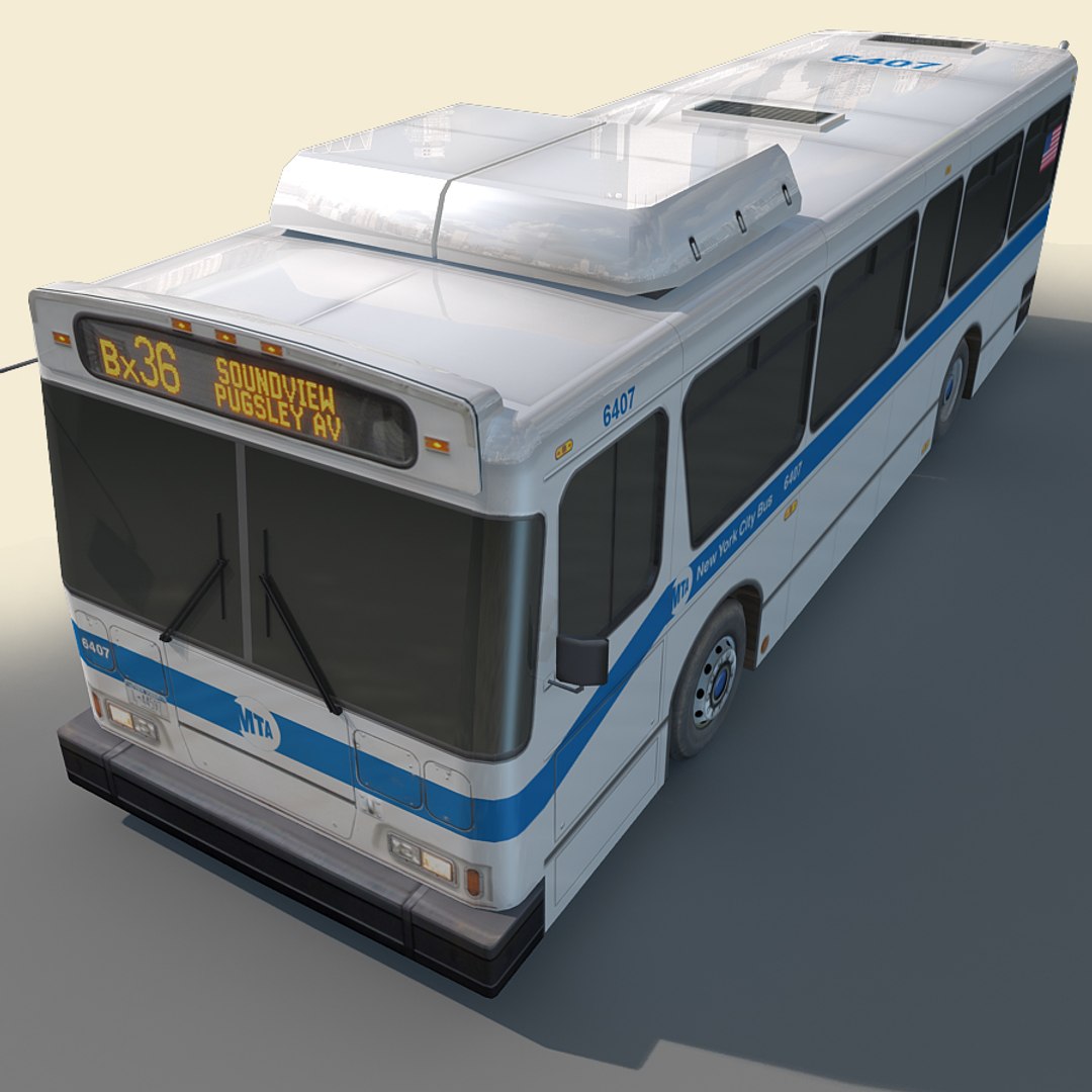 3d Model City Bus Interior Parts