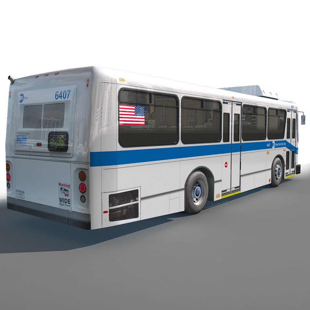 3d Model City Bus Interior Parts