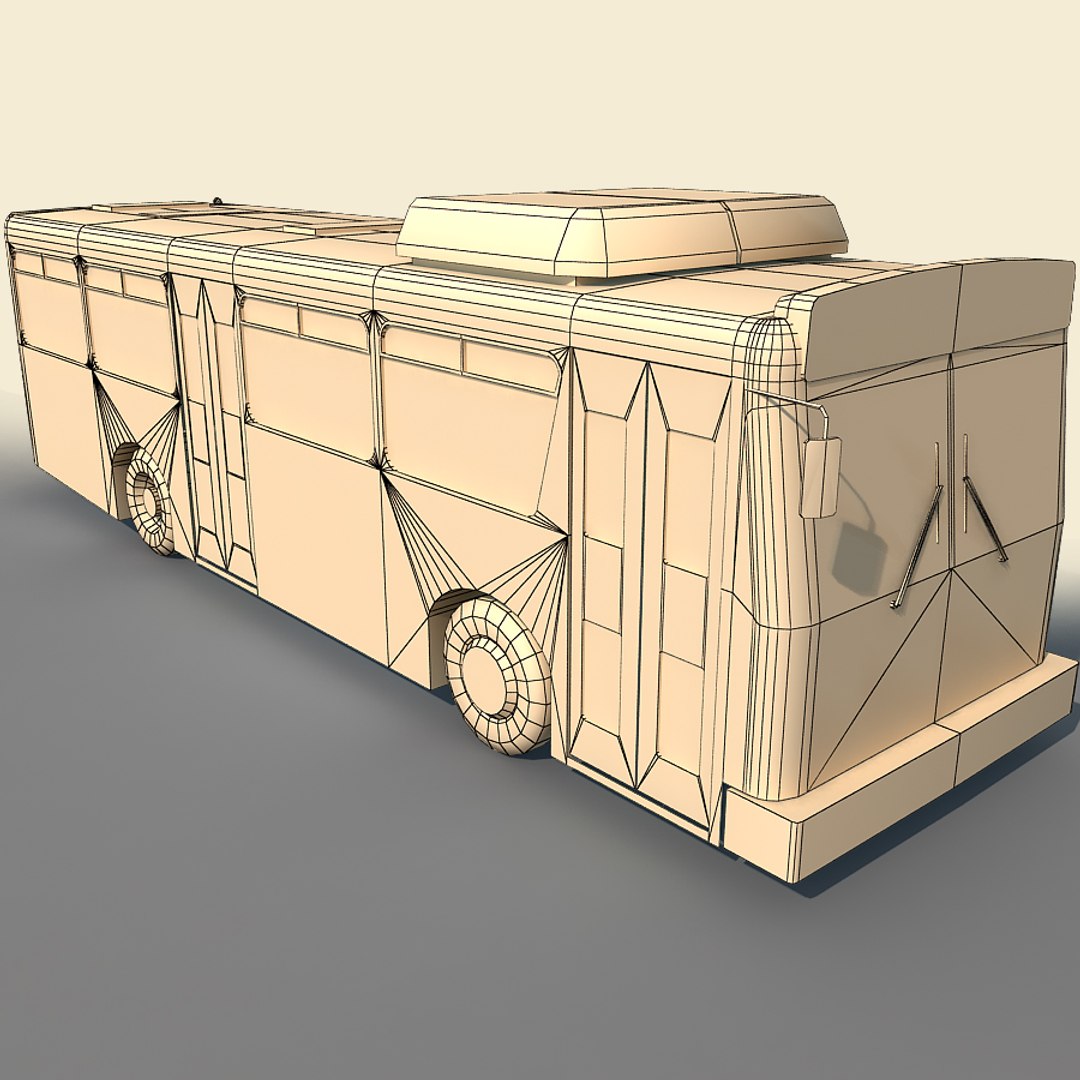 3d Model City Bus Interior Parts