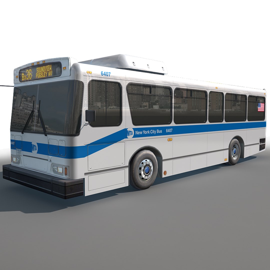 3d Model City Bus Interior Parts
