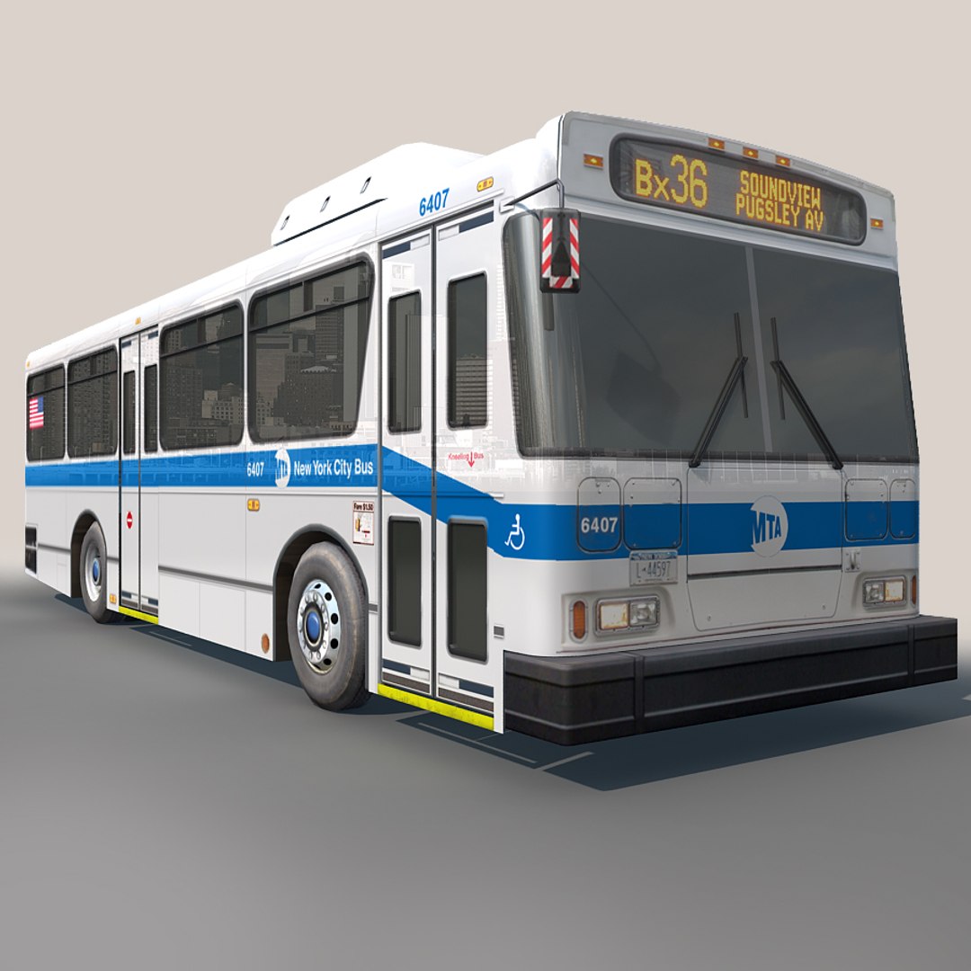 3d Model City Bus Interior Parts