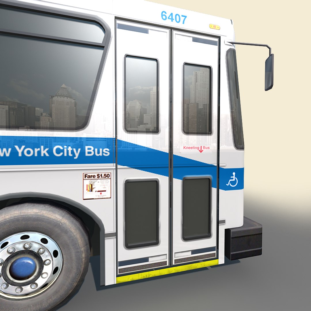 3d Model City Bus Interior Parts