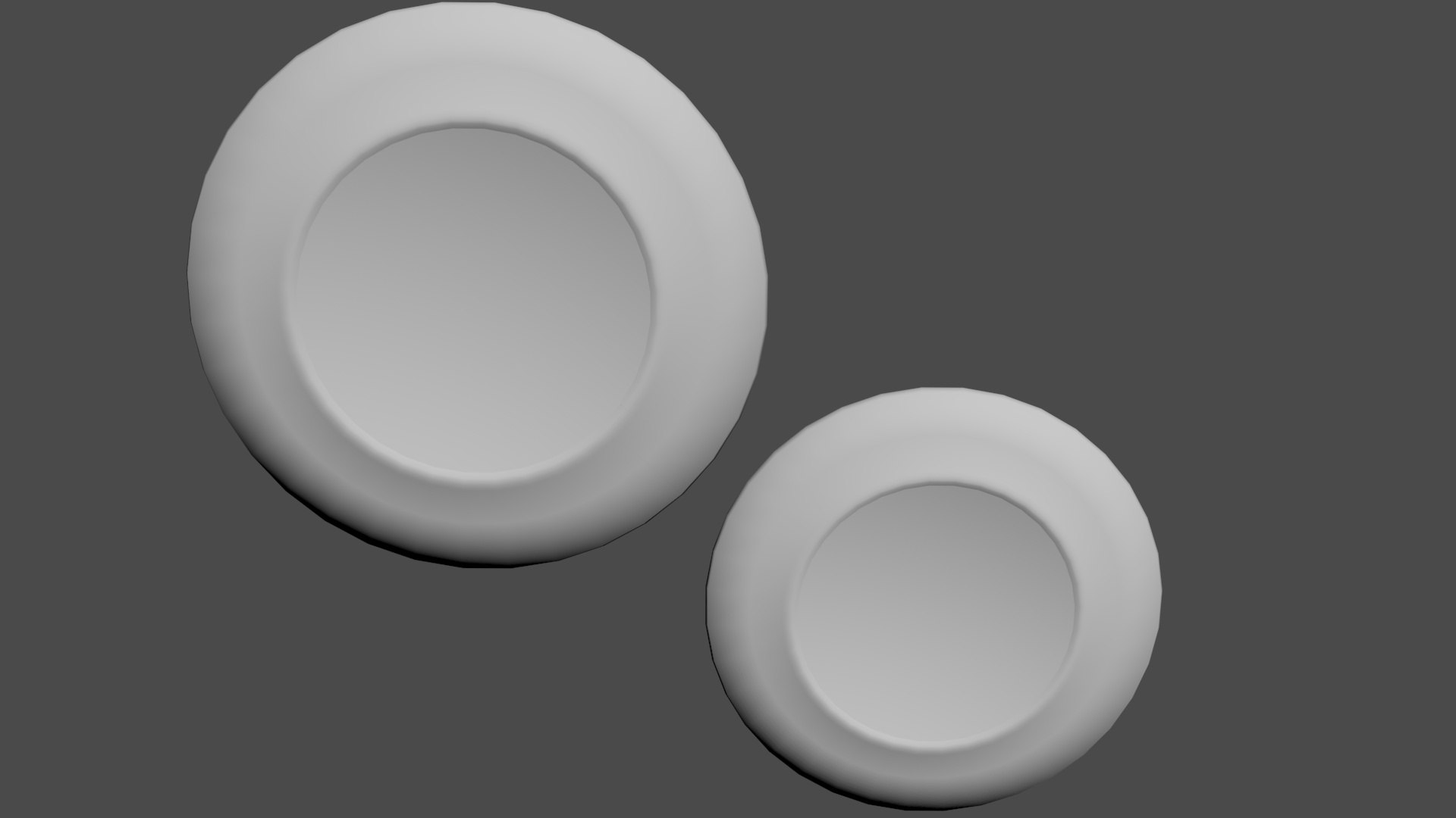 Paper Plates X2 3D Model - TurboSquid 2184162