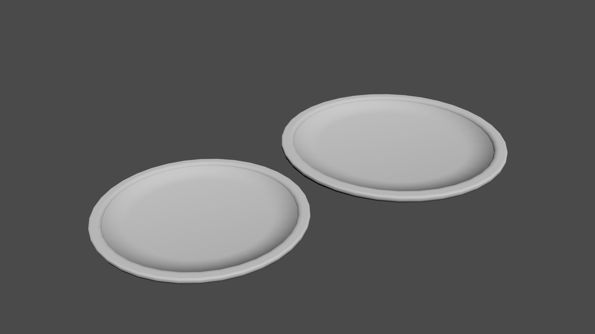 Paper Plates X2 3D Model - TurboSquid 2184162