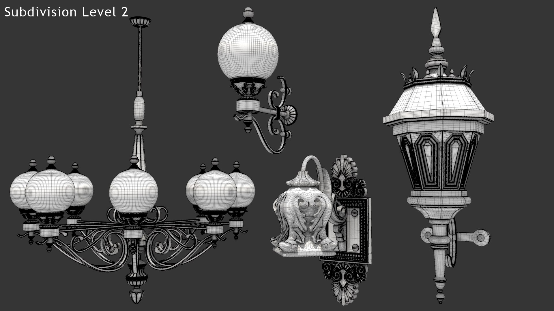 3D Street Lamp Model - TurboSquid 2149723