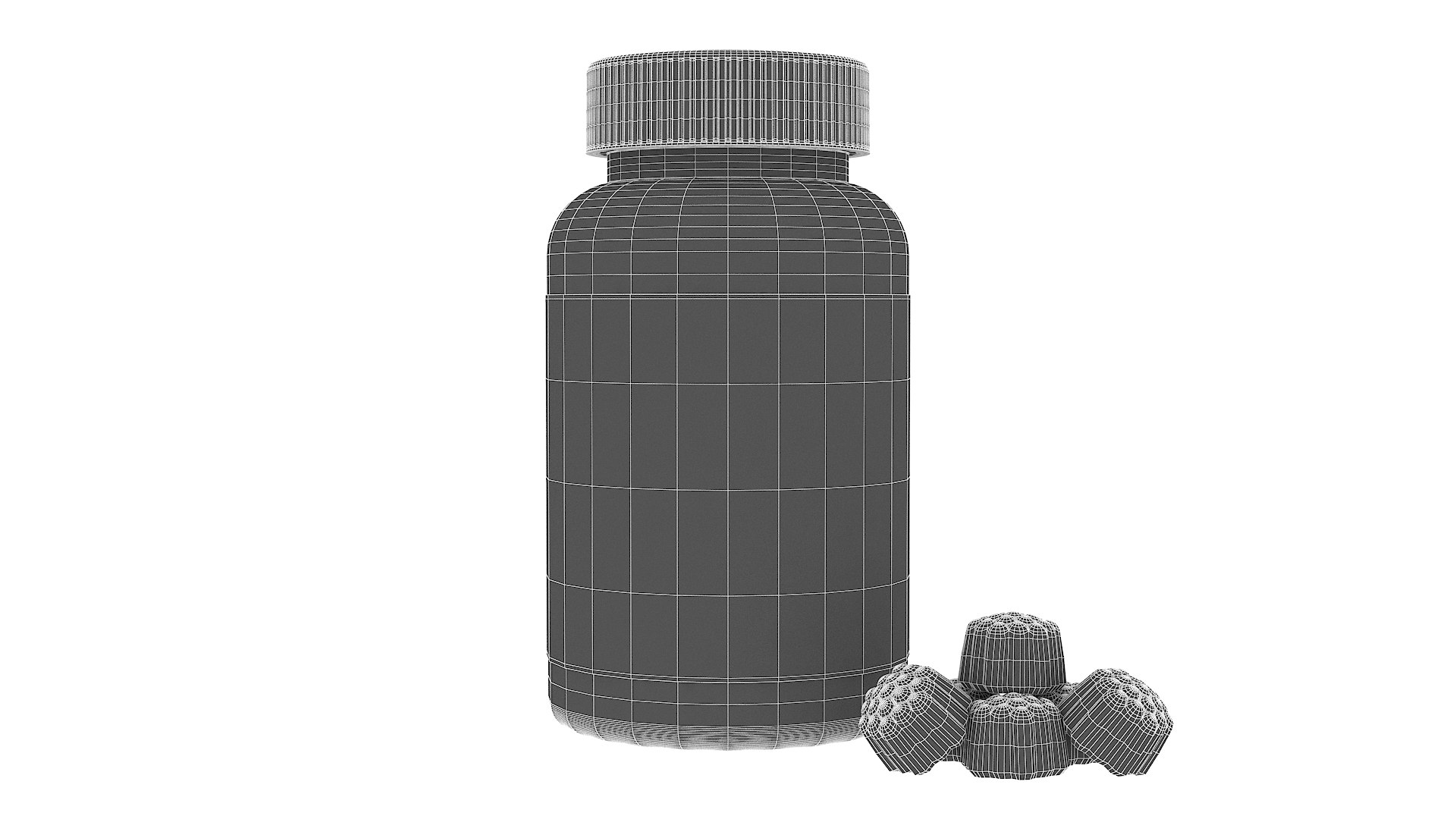 3D Model Supplement Bottle Collection - TurboSquid 2021340