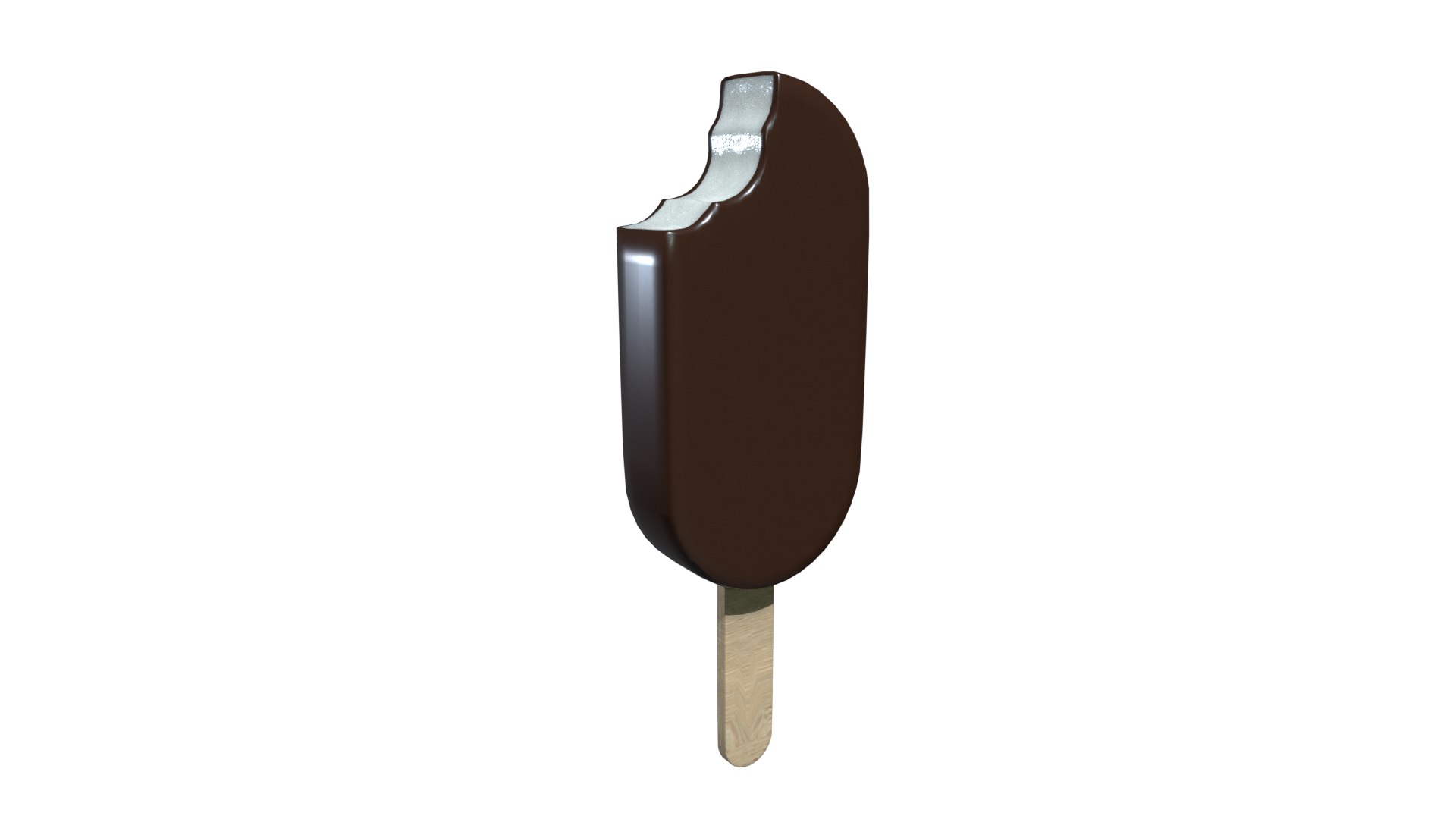 Chocolate Ice Cream - Bite 3D Model - TurboSquid 2112578