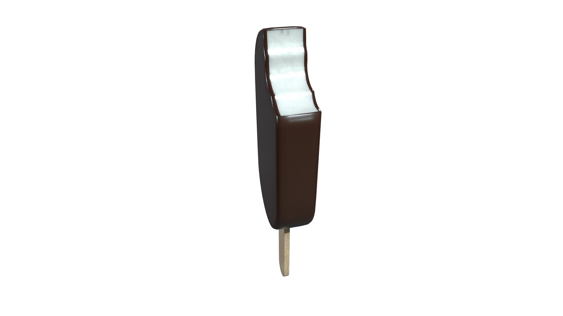 Chocolate Ice Cream - Bite 3D Model - TurboSquid 2112578