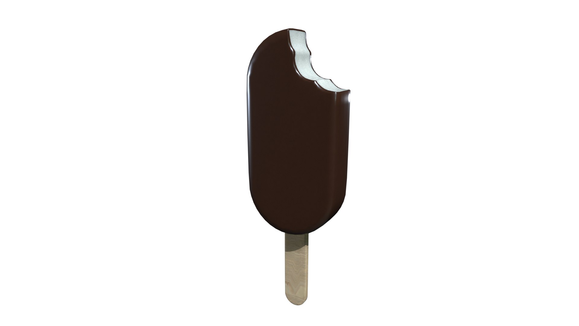 Chocolate Ice Cream - Bite 3D Model - TurboSquid 2112578