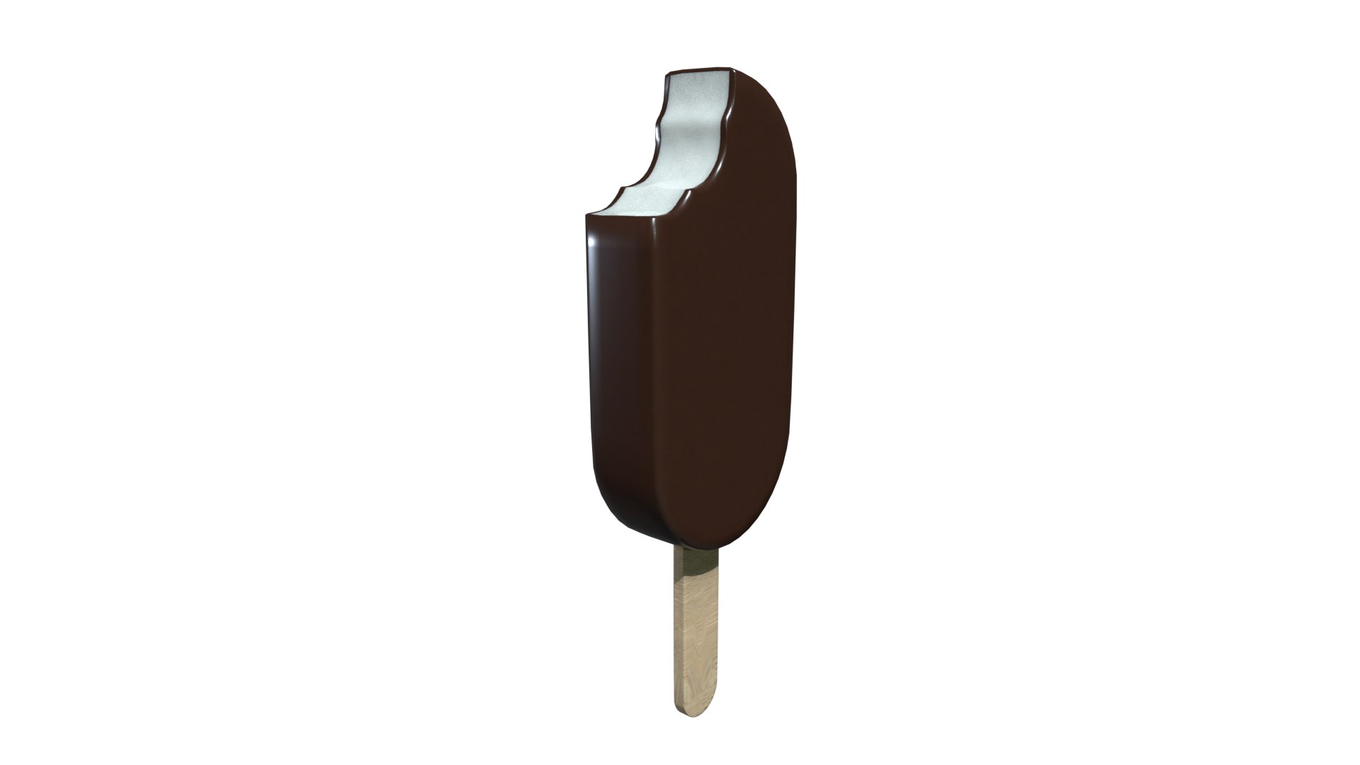 Chocolate Ice Cream - Bite 3D Model - TurboSquid 2112578