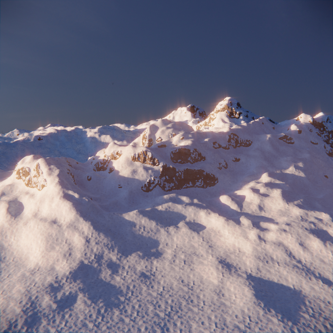 3D Mountain Snowy Snow Model - TurboSquid 1258033