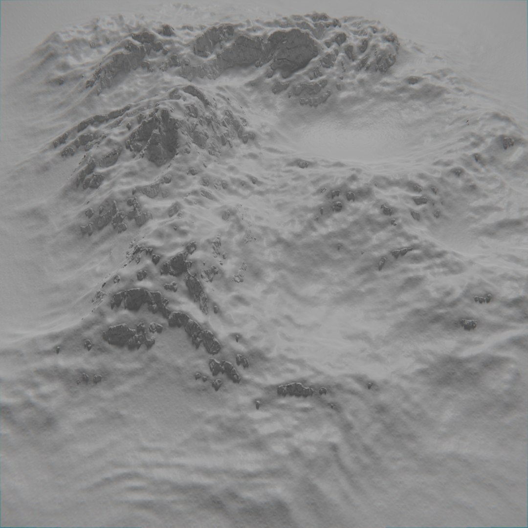 3D Mountain Snowy Snow Model - TurboSquid 1258033
