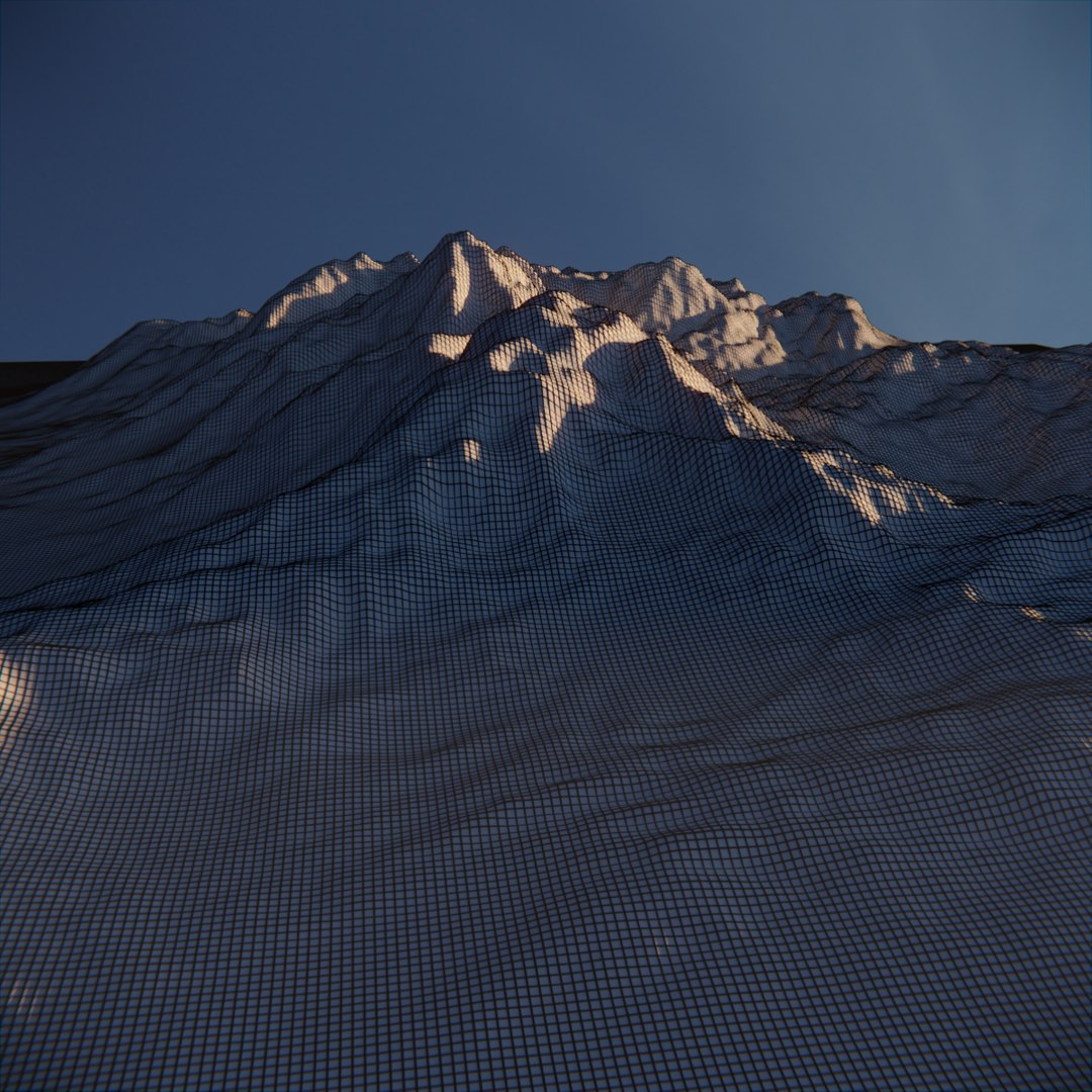 3D Mountain Snowy Snow Model - TurboSquid 1258033