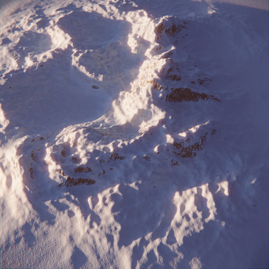 3D Mountain Snowy Snow Model - TurboSquid 1258033