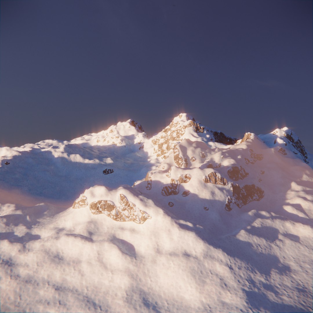 3D Mountain Snowy Snow Model - TurboSquid 1258033