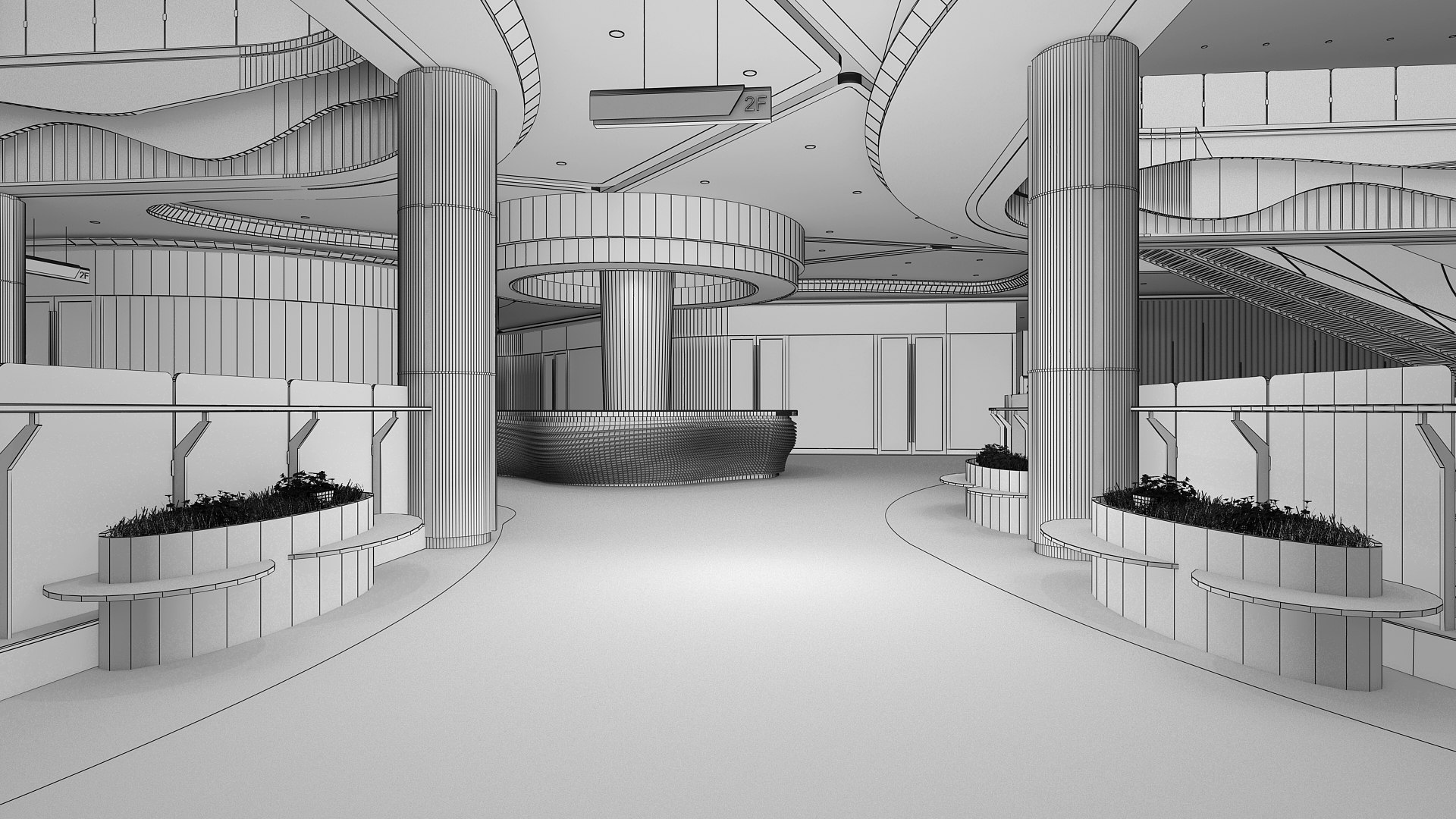 Shopping Mall Collection 09 3D Model - TurboSquid 2207203