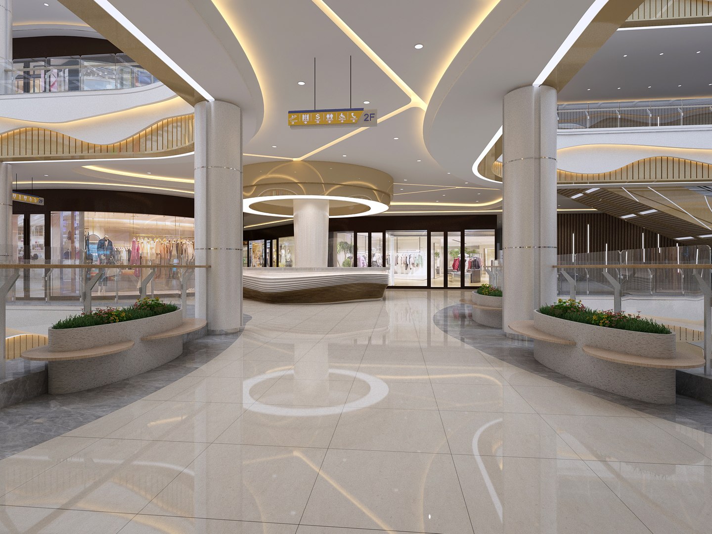 Shopping Mall Collection 09 3D Model - TurboSquid 2207203