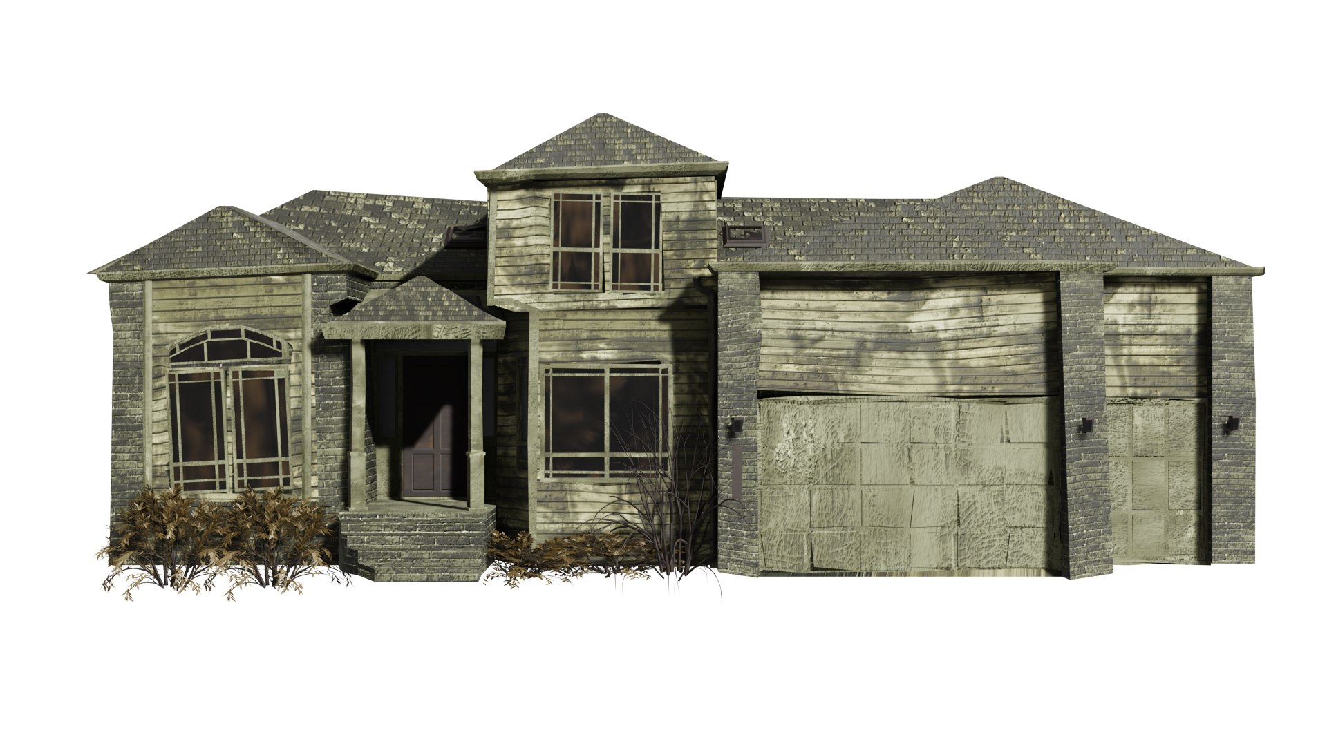 Abandoned Old House - Realistic Low Poly A-1 3D Model - TurboSquid 2010962