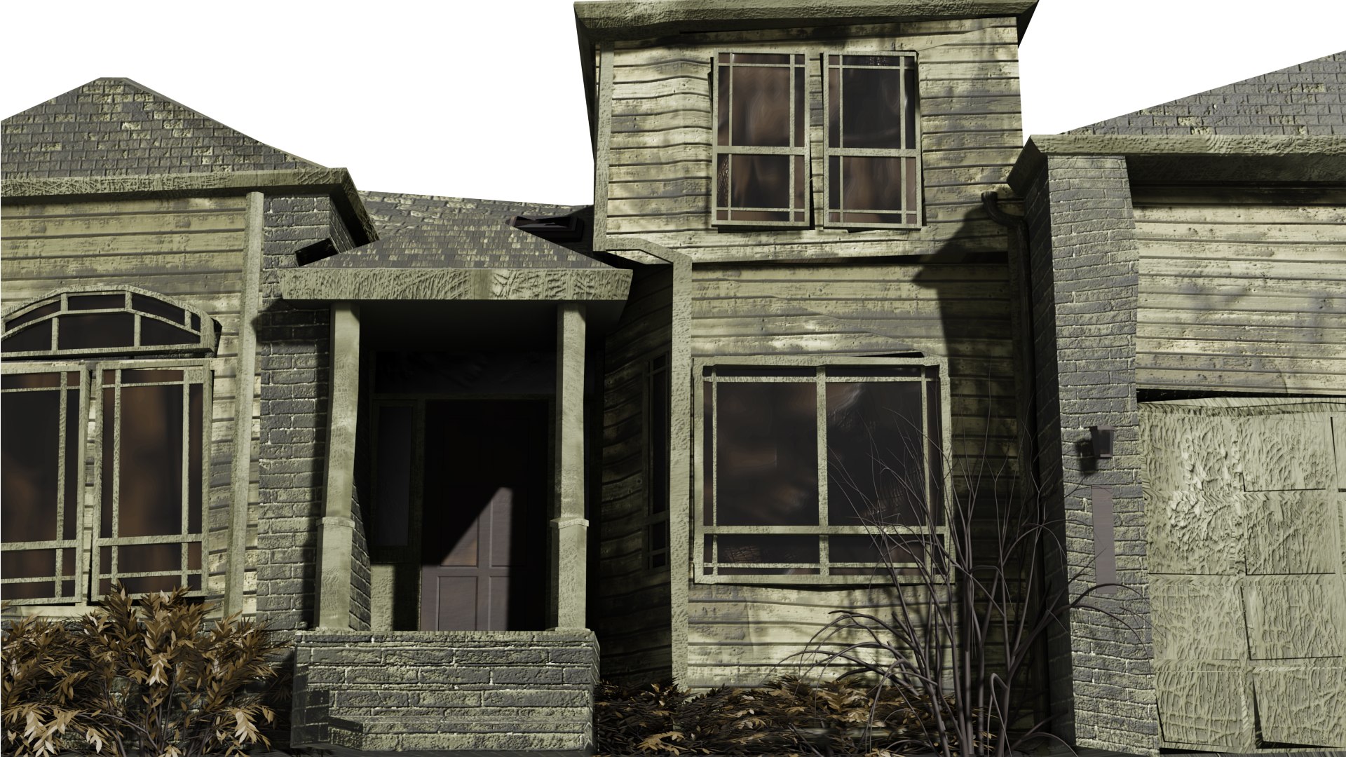 Abandoned Old House - Realistic Low Poly A-1 3D Model - TurboSquid 2010962