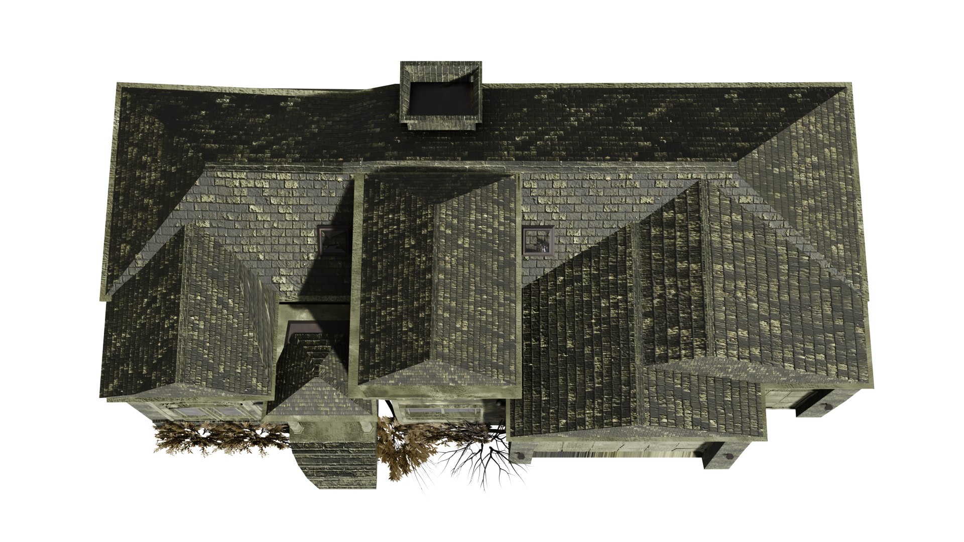 Abandoned Old House - Realistic Low Poly A-1 3D Model - TurboSquid 2010962