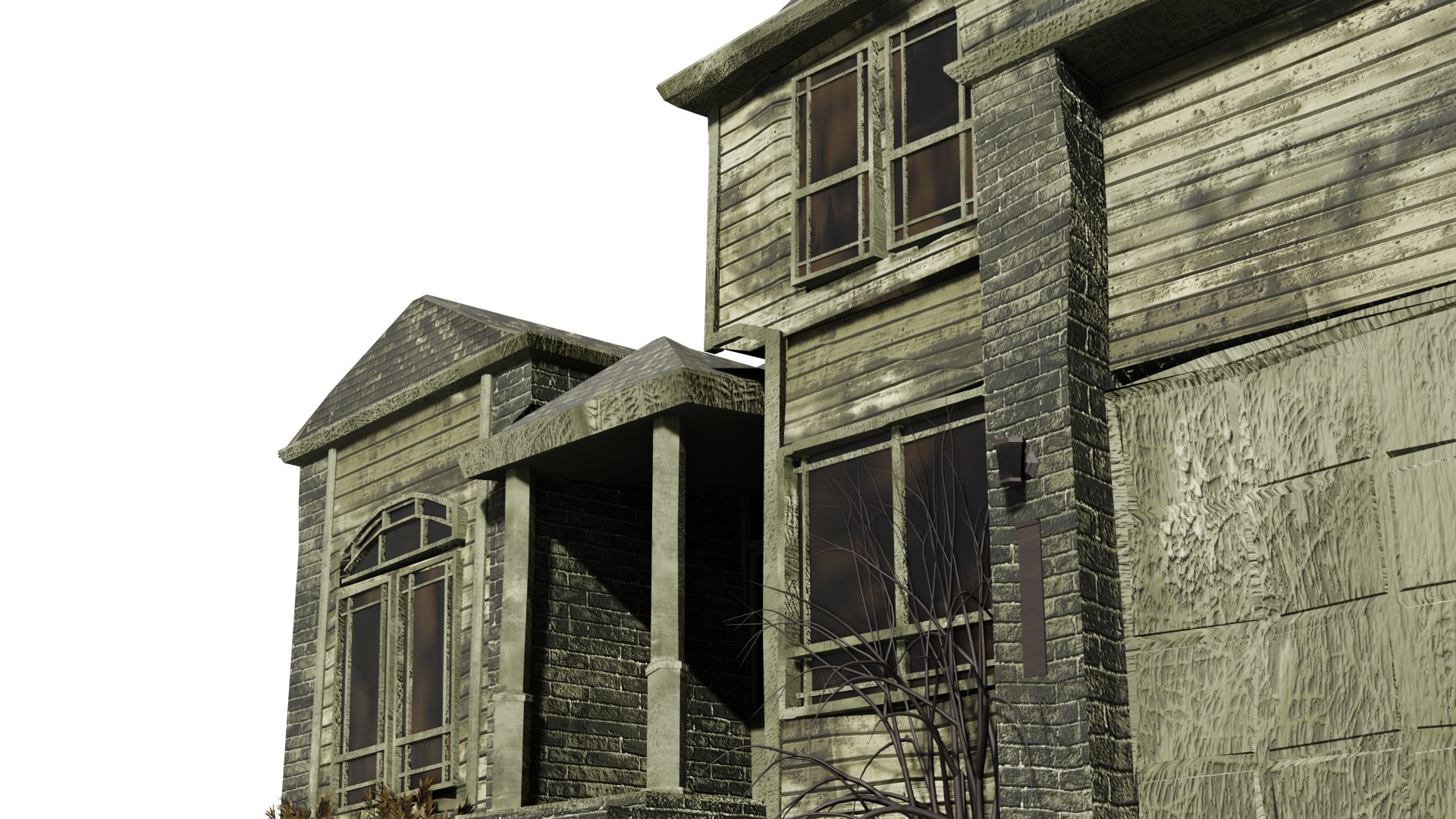 Abandoned Old House - Realistic Low Poly A-1 3D Model - TurboSquid 2010962