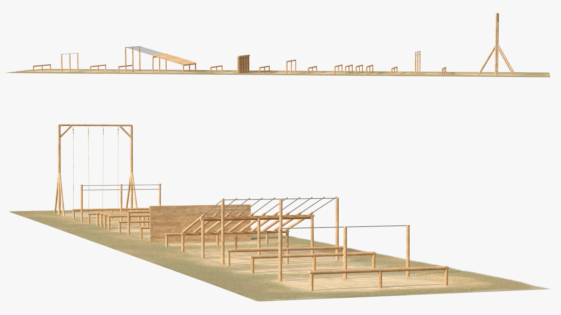 Military Obstacle Course Fur 3D Model - TurboSquid 2234486