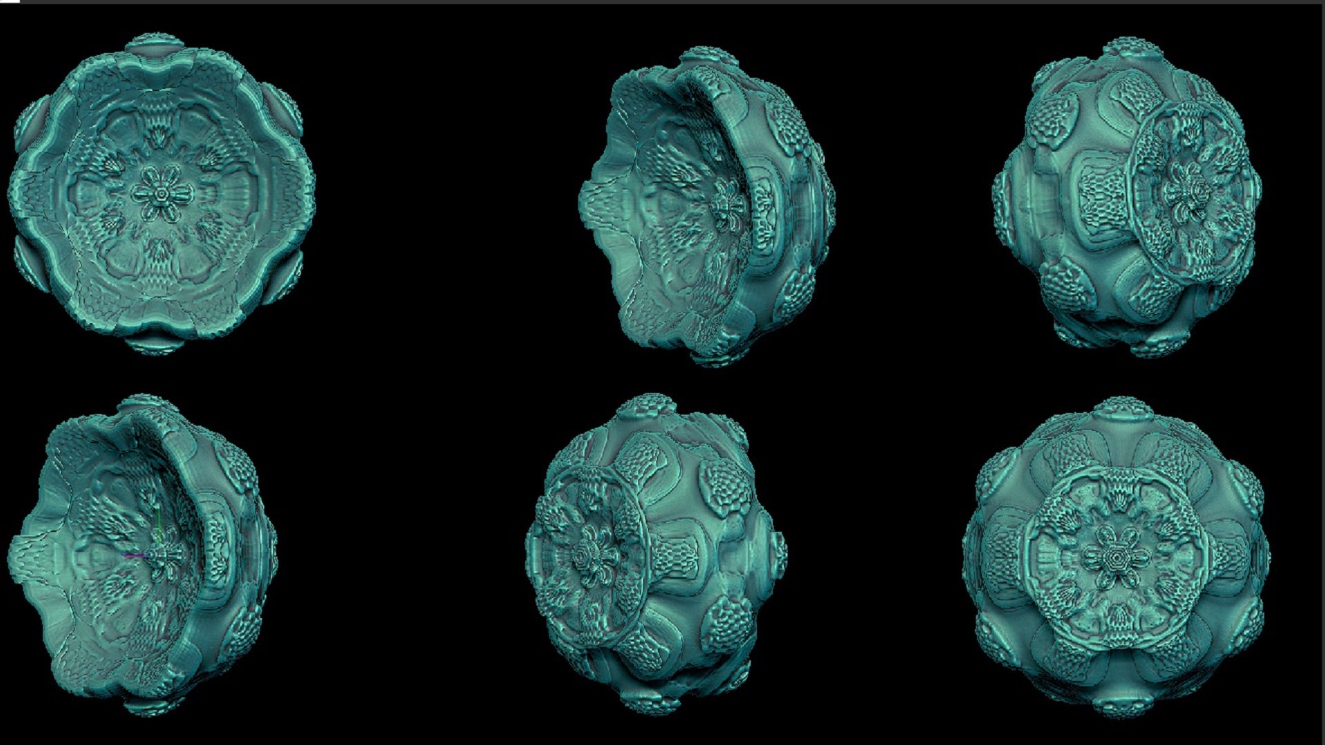 3D 14 Fractal Hemispheres For 3dprinting Model - TurboSquid 1923579